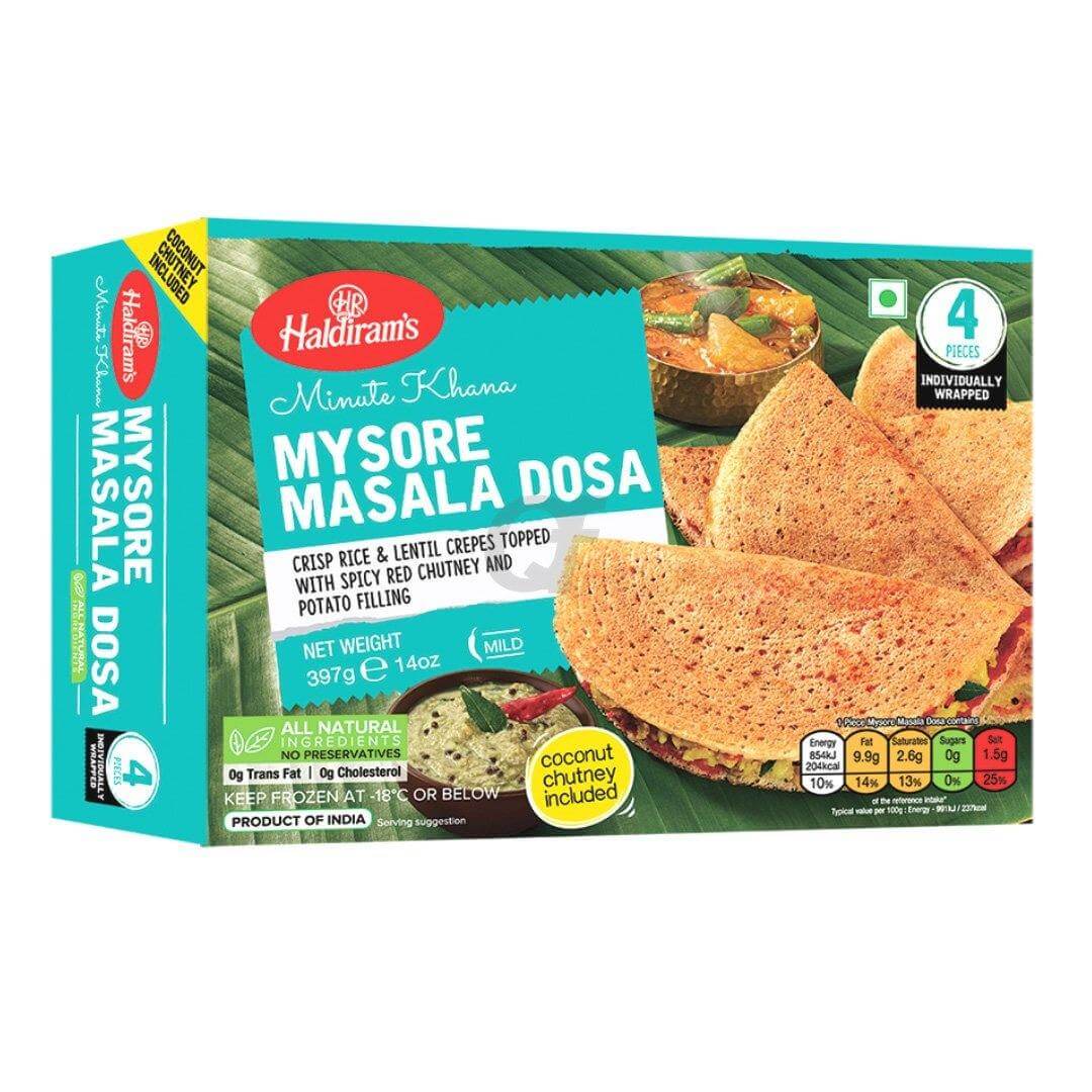 HALDIRAM Mysore Masala Dosa (4pcs) | Frozen Masala Dosa | Mysore Dosa