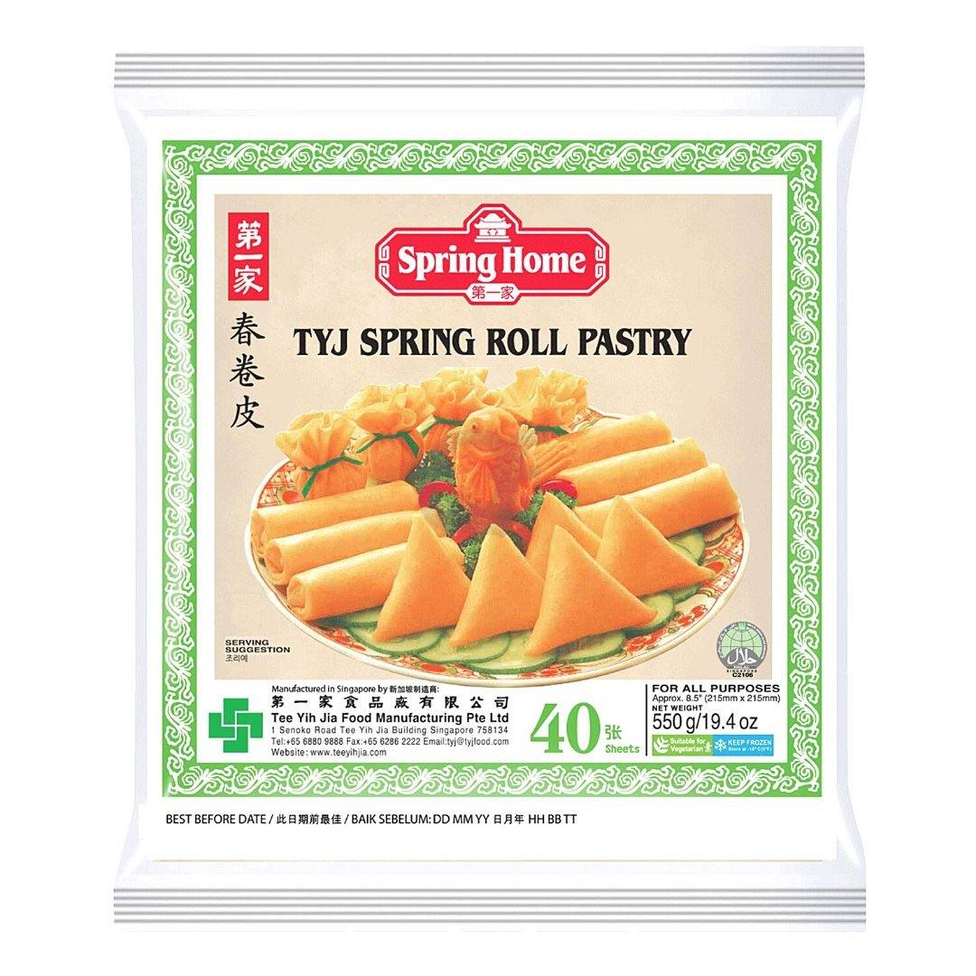 SPRING HOME TYJ Spring Roll Pastry Uk Sheets (40 Sheets) | Spring Roll ...