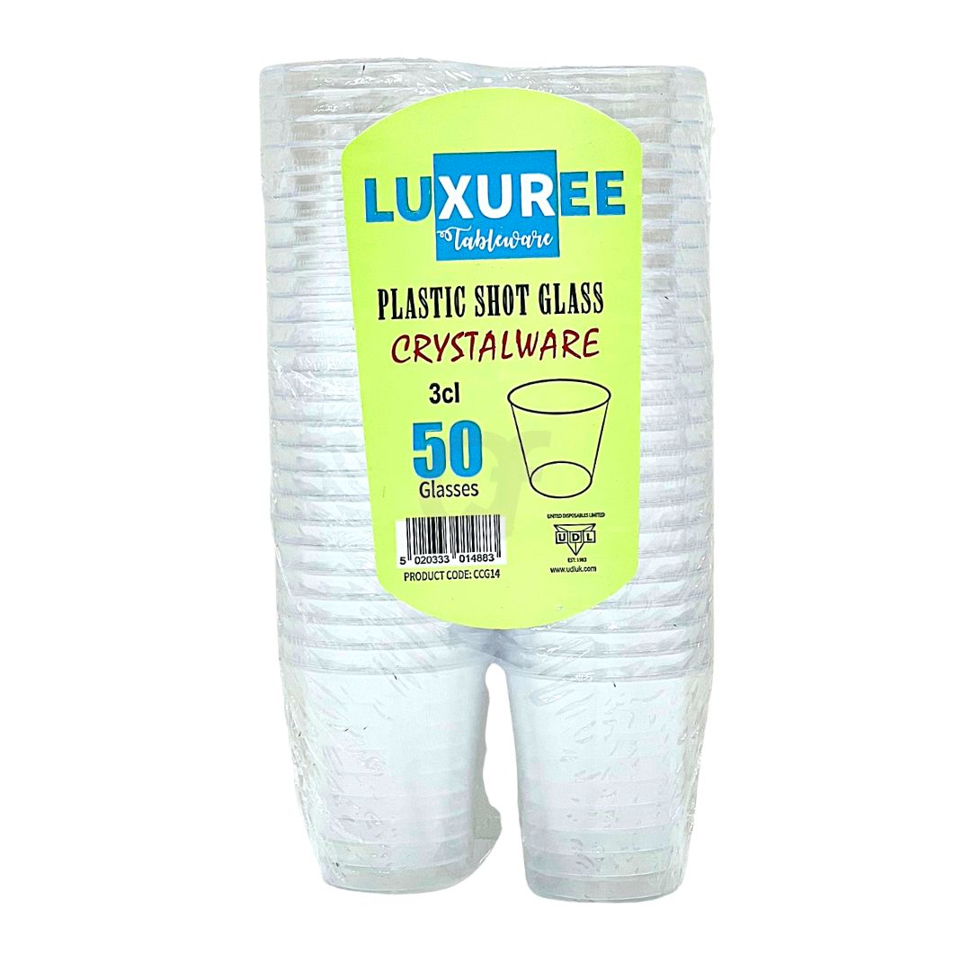 Luxuree plastic shot glasses 3ci