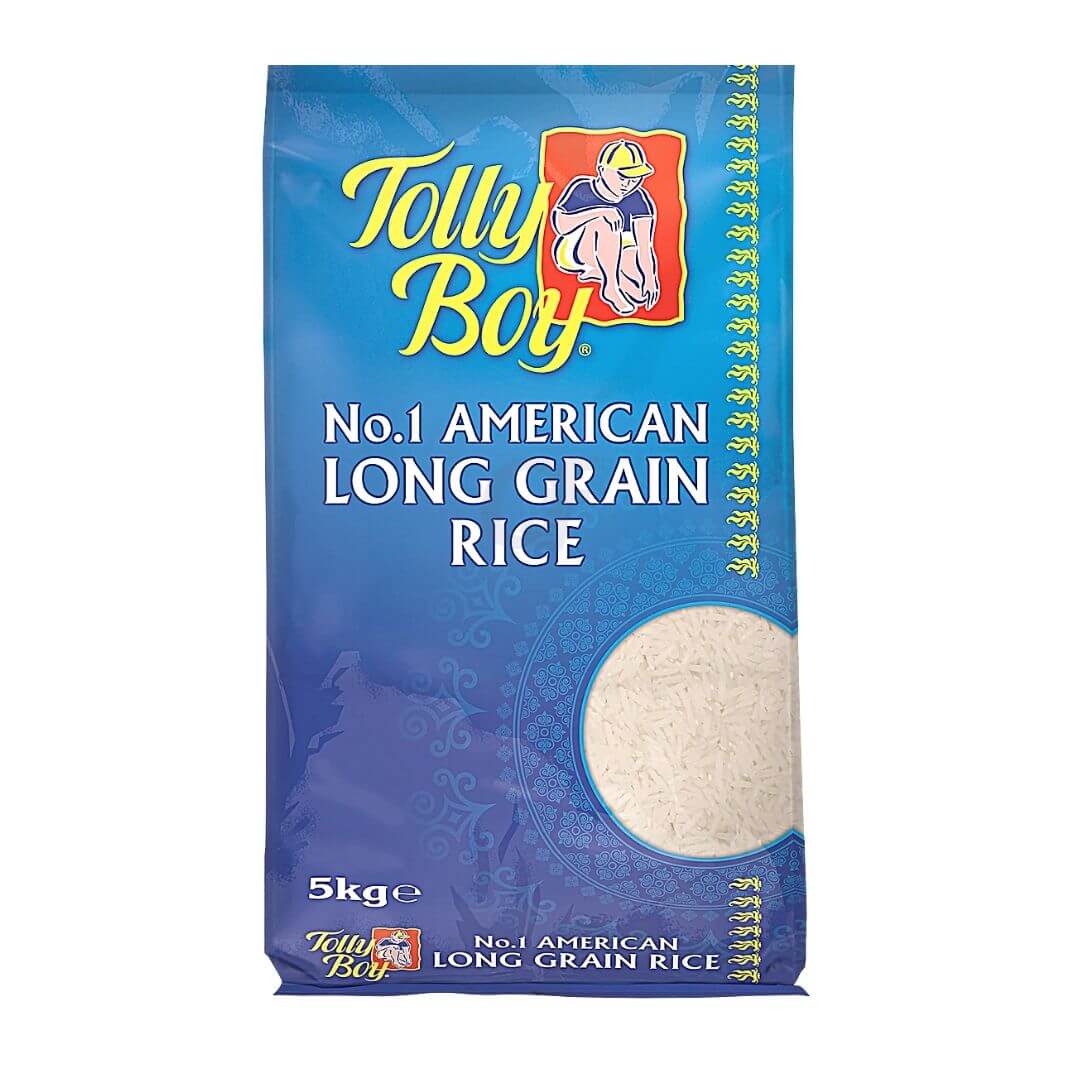 Tolly Boy No.1 American Long Grain Rice UK 5Kg | Tolly Boy Rice