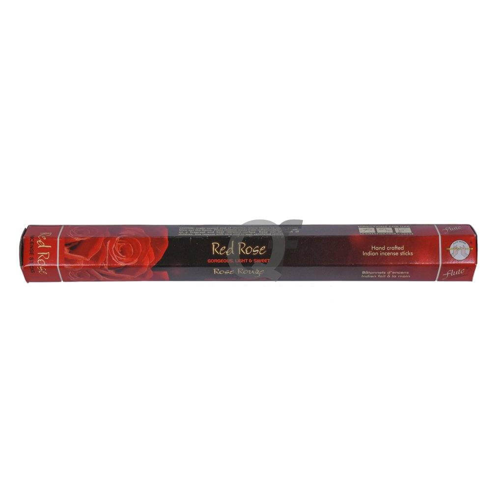 Flute Hand Crafted Indian Incense Sticks - Red Rose Incense Sticks