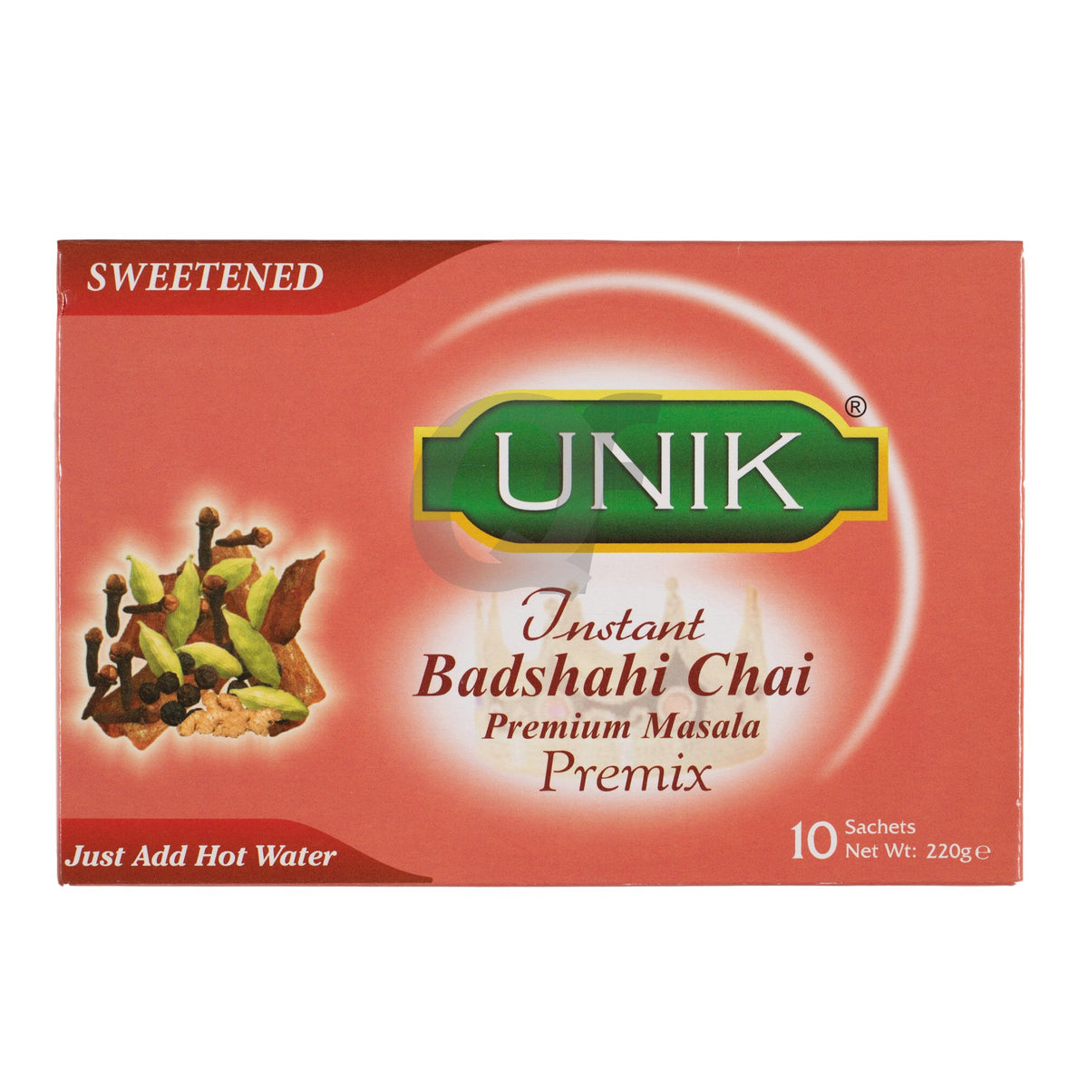 Unik Instant Badshahi Chai Sweetened 220g | Unik Tea